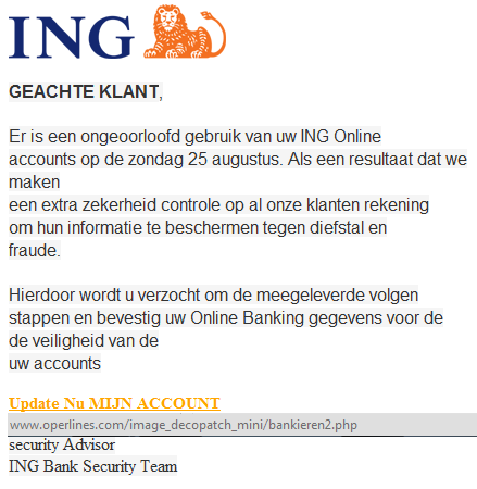 Nieuwe ING Phishing & frauduleuze email berichten. - Pagina 2 ...